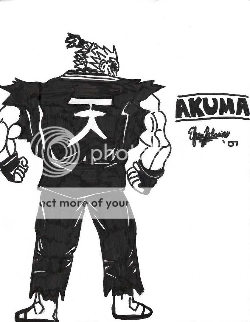 Street Fighter Drawing - Akuma | The Helper