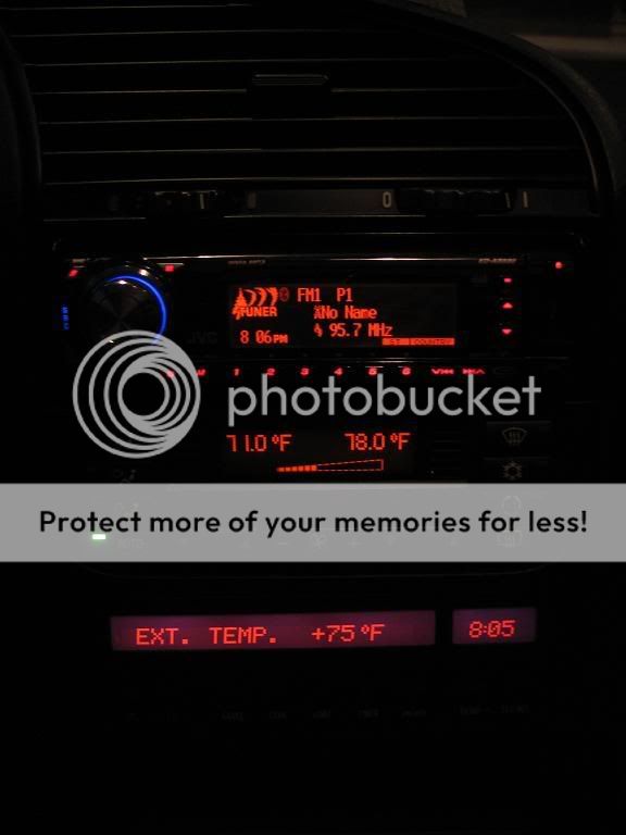 JVC KD-AR880 Installed - Pics