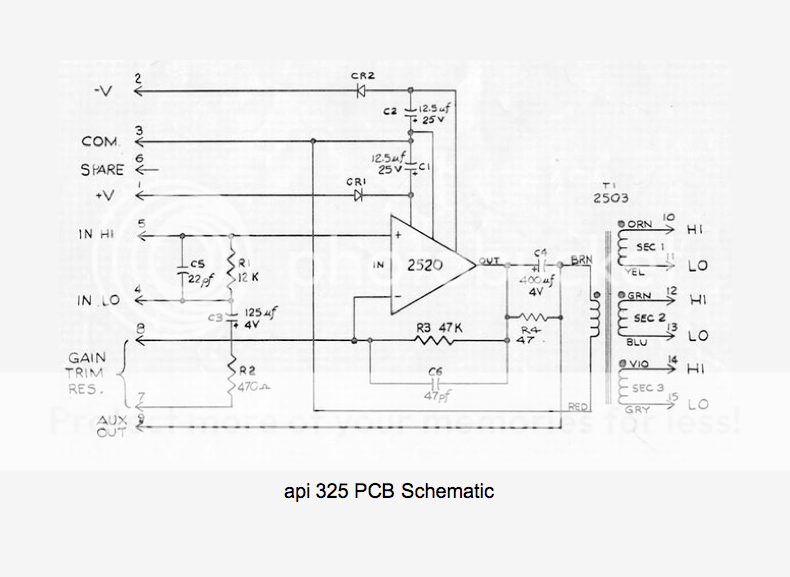 API 325 to 312 Convert! A New Thread. | GroupDIY Audio Forum