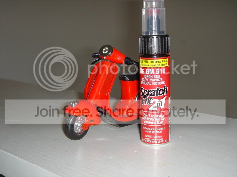 Modern Vespa : Dragon Red Paint?