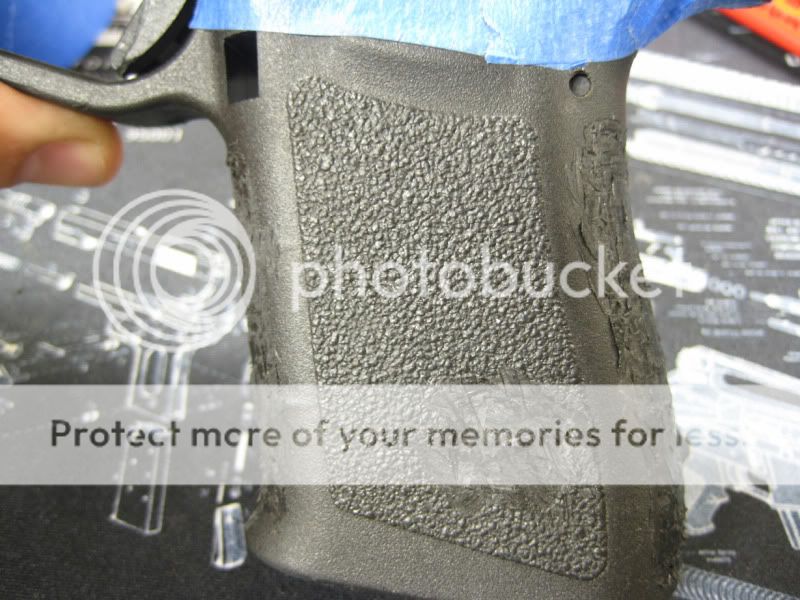 Tree bark stippling on my G19 grip *Pic heavy* - Calguns.net