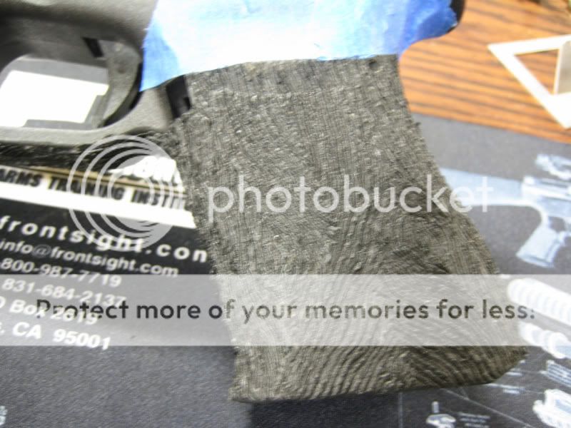 Tree bark stippling on my G19 grip *Pic heavy* - Calguns.net