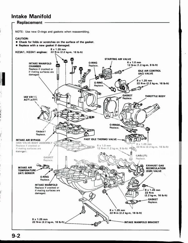 H22A Intake Manifold Vacuum Diagram at Rachel Morgan blog