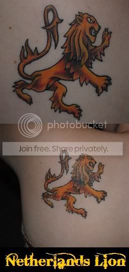 Dutch Lion Tattoo